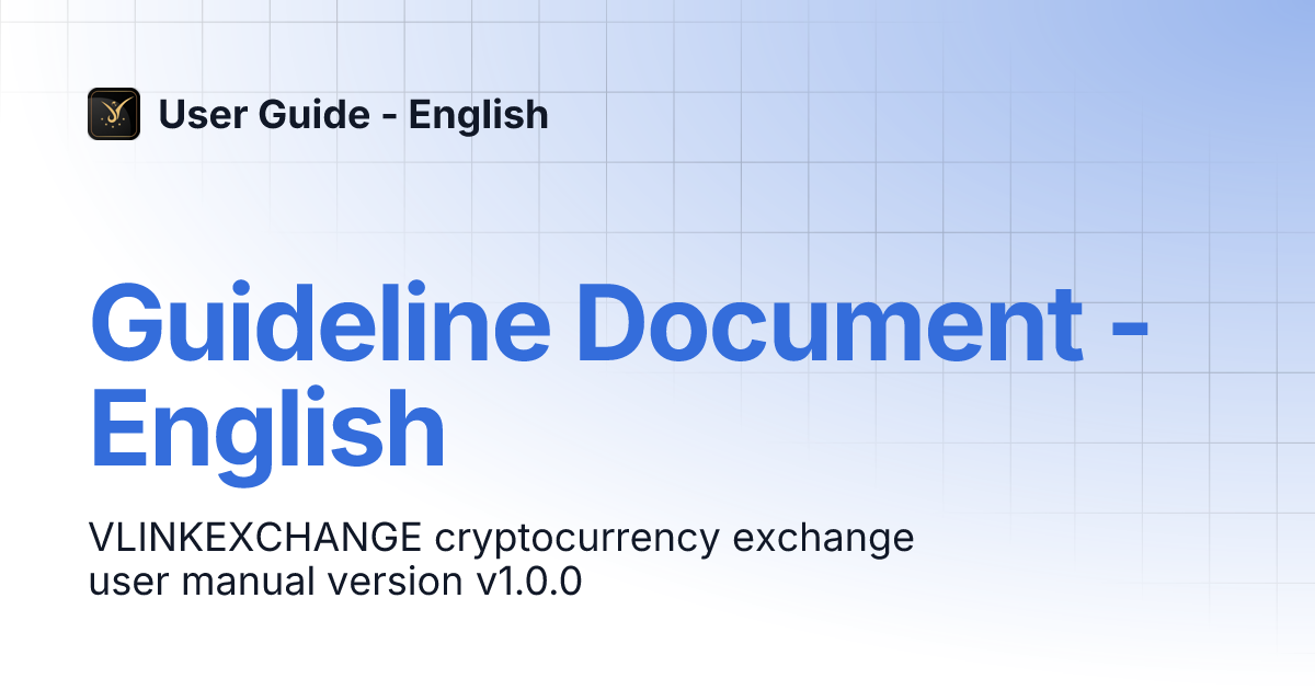 Guideline Document - English | User Guide - English